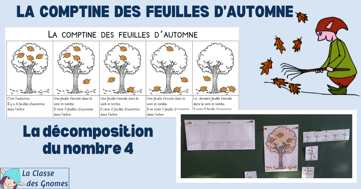 Mathématiques GS - La comptine des feuilles d'automne ~ La Classe des ...