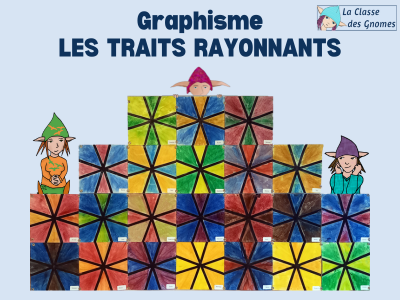 Graphisme en maternelle - Les traits rayonnants en collage ~ La Classe ...