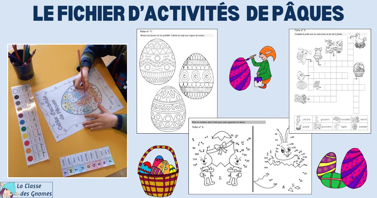 Maternelle GS - Le fichier d'activités sur le thème de Pâques ~ La ...